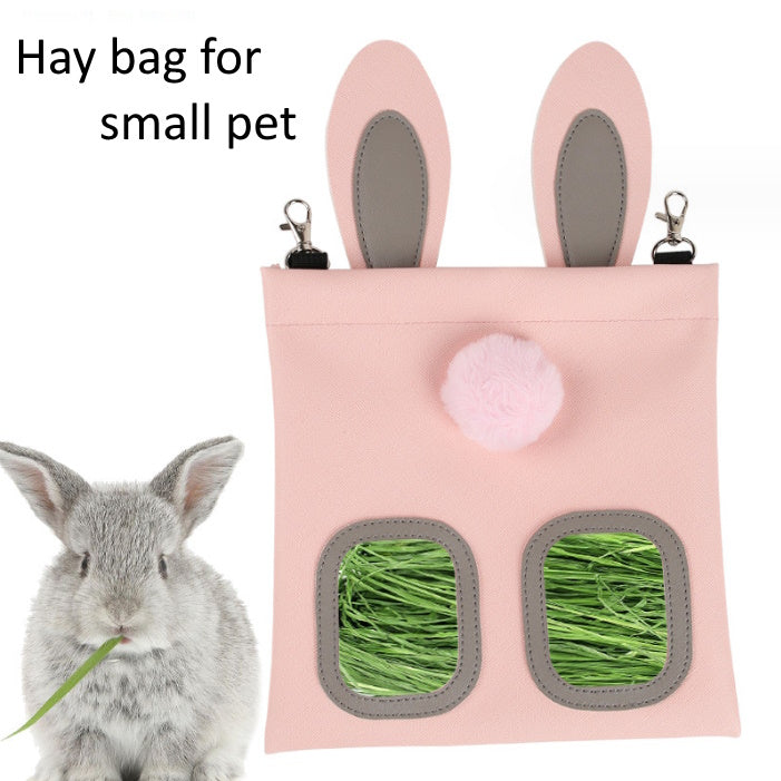 Rabbit Design Hay Bag for Small Pet – Metal and Resin